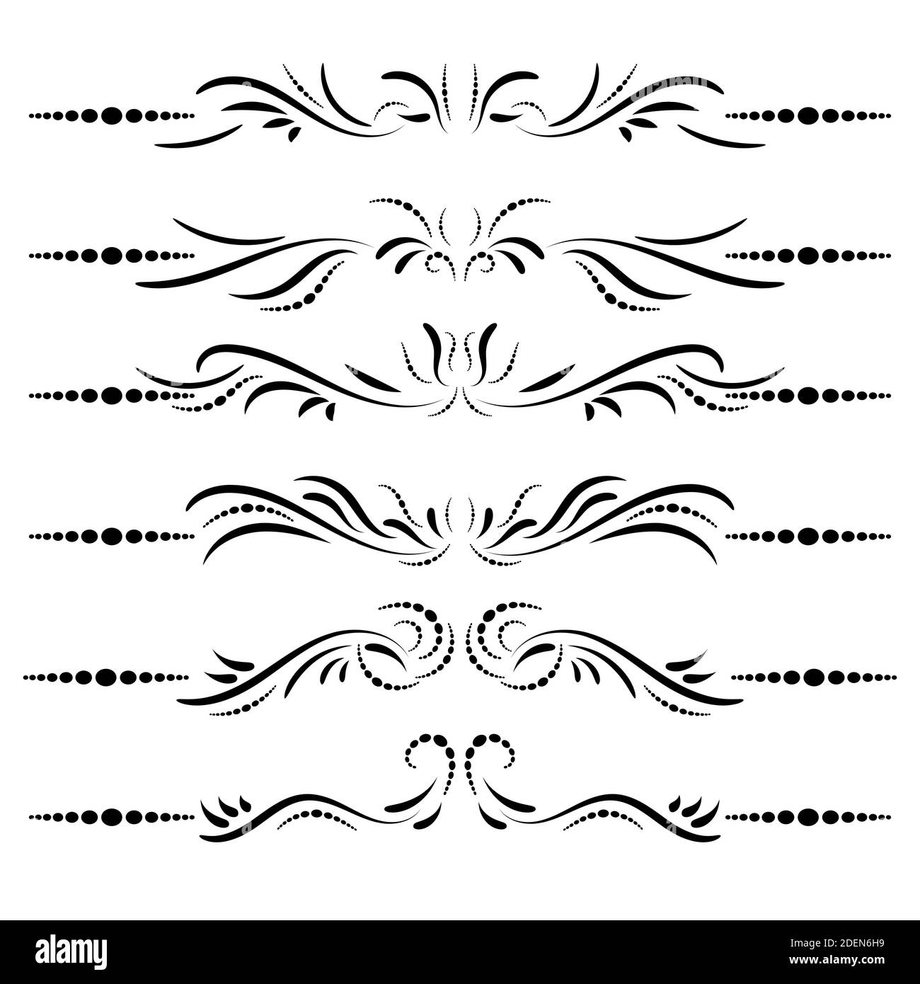 Fashion dividers. Underlines and text separators. Vector collection ...