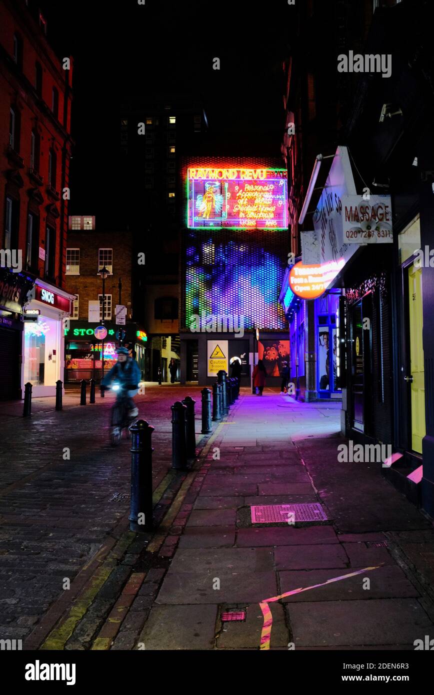 Rupert Street, Soho, London early evening, during the 2020 Coronavirus ...