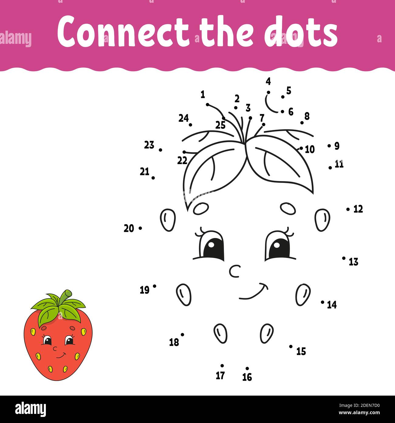 Dot to dot game. Draw a line. For kids. Activity worksheet. Coloring ...