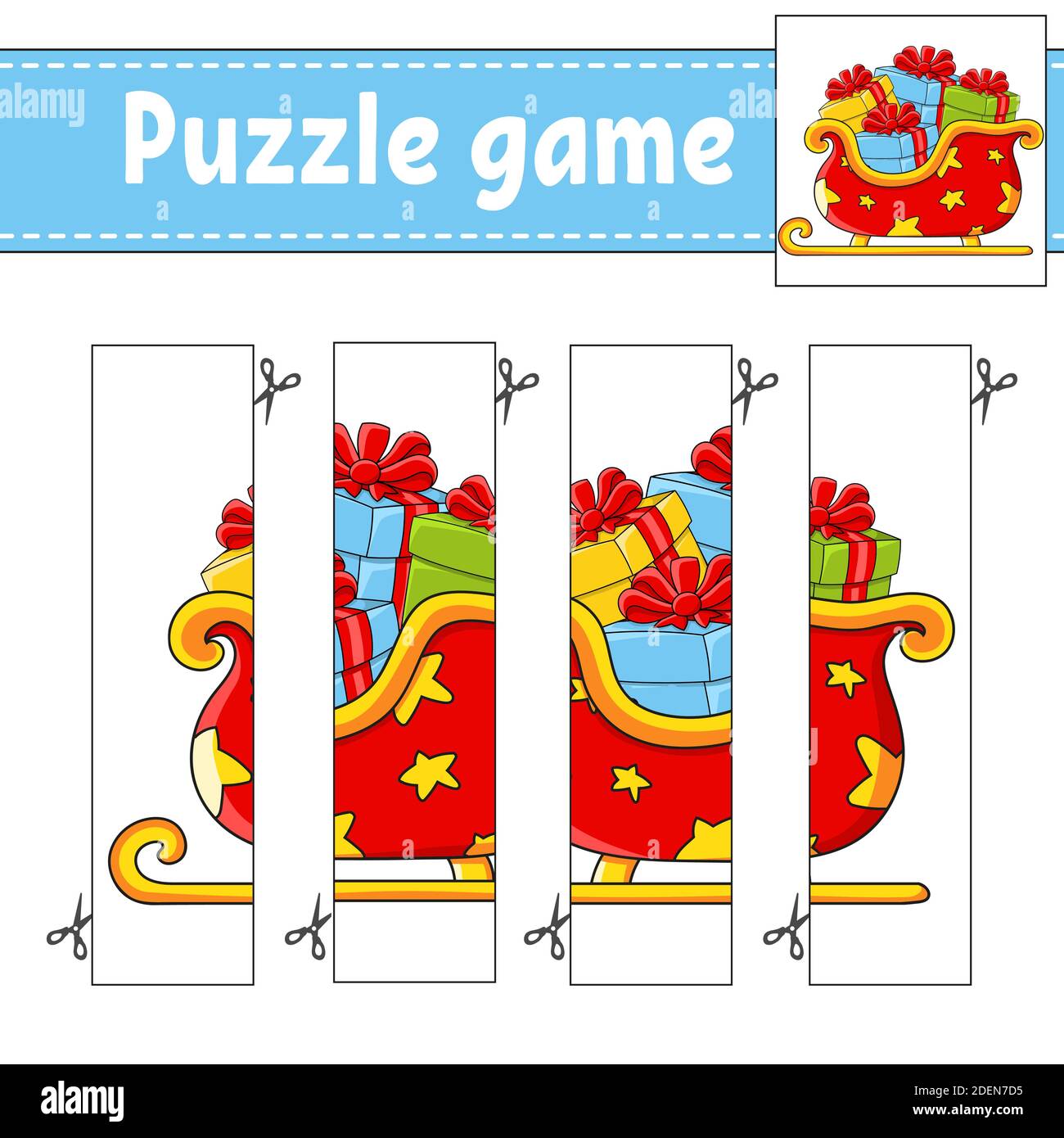 Christmas puzzle game Cut Out Stock Images & Pictures - Alamy