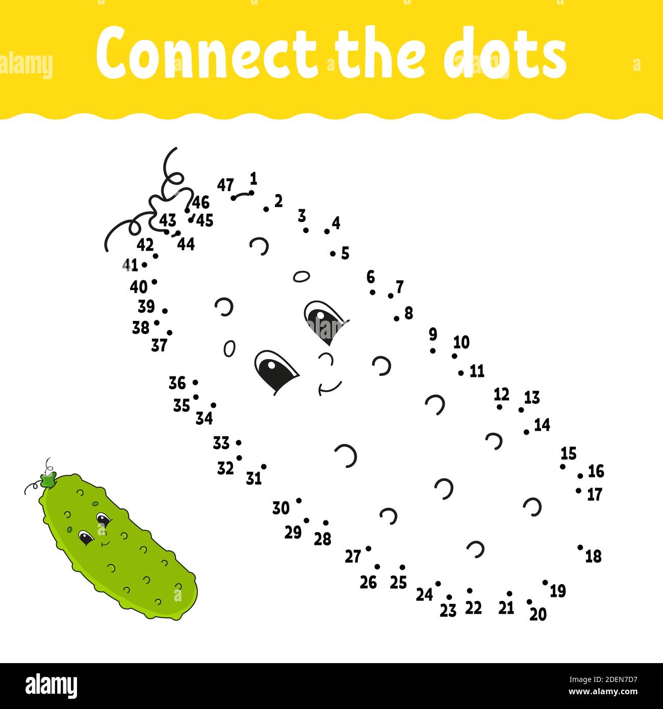 Dot to dot game. Draw a line. For kids. Activity worksheet. Coloring ...