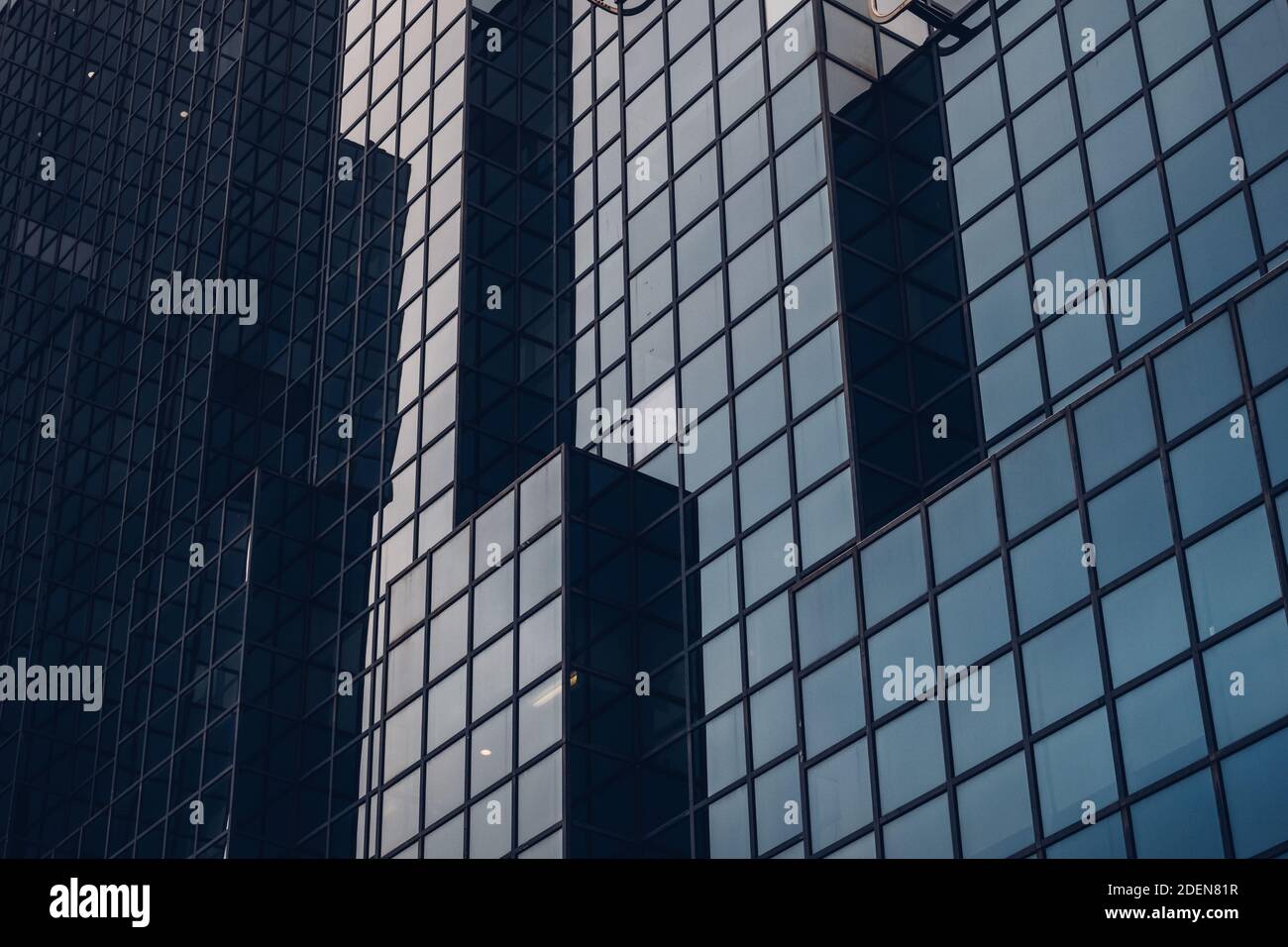Northern and Shell Building -Abstract skyscraper reflections in modern ...