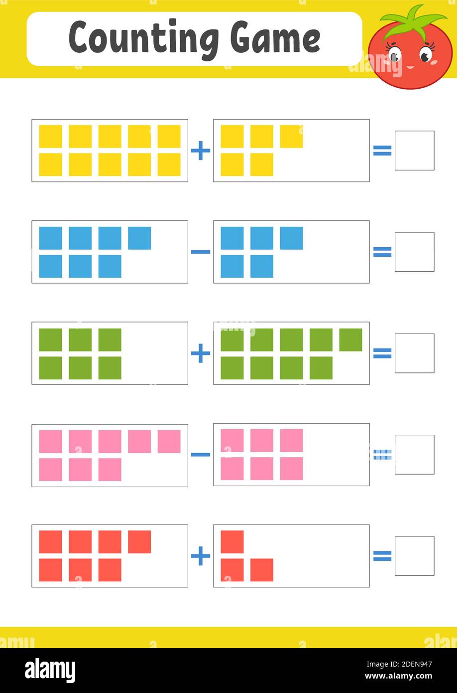 Mathematical addition activity Stock Vector Images - Alamy