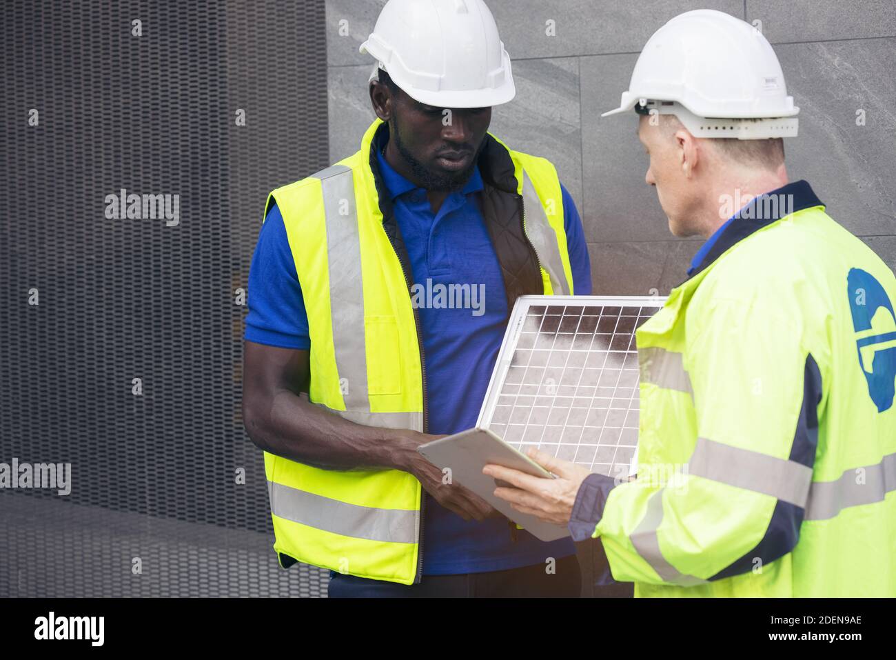 Team Meeting of Renewable Energy Engineers Working on an Innovative ...
