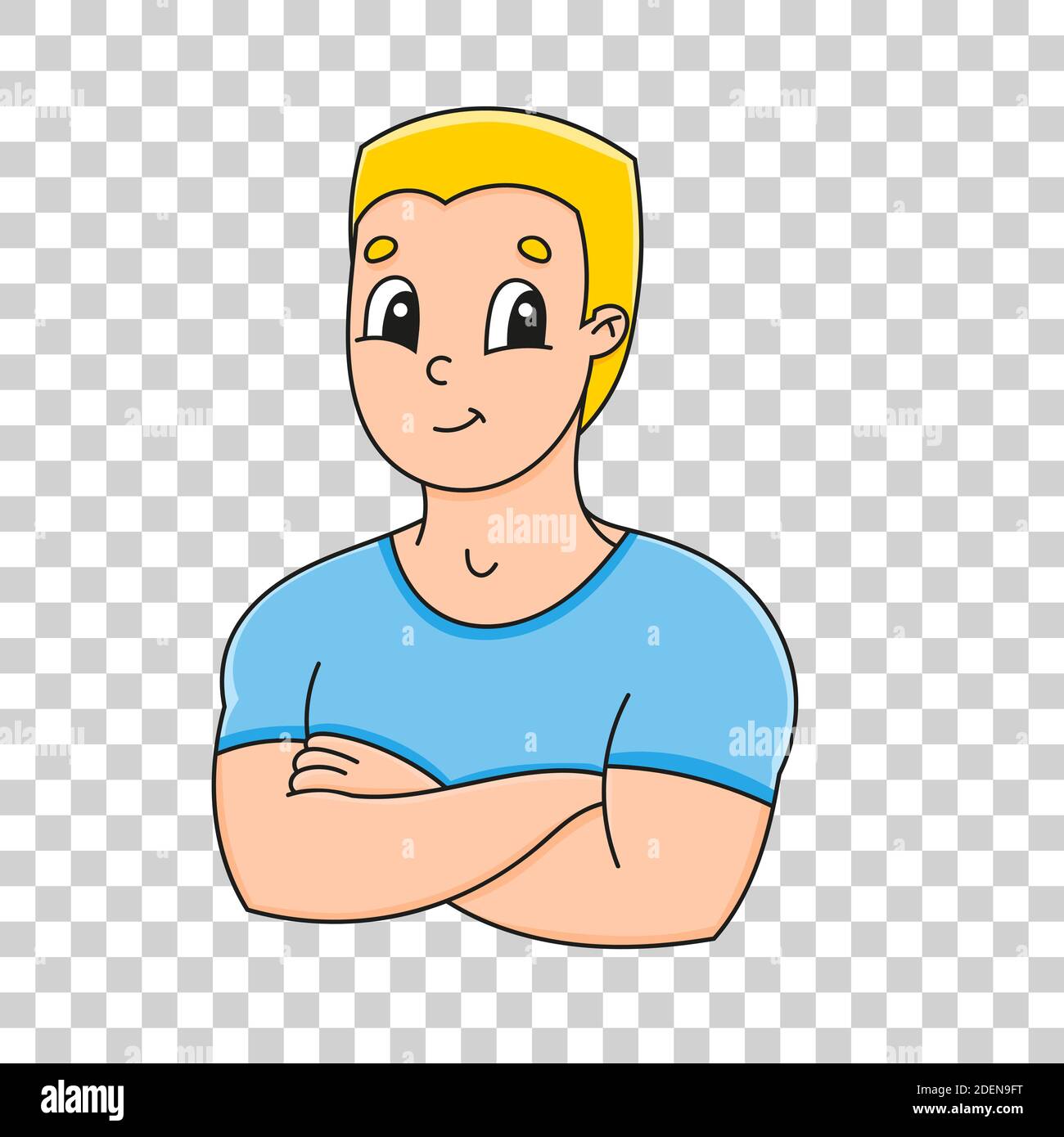 Cute cartoon character. Colorful vector illustration. Isolated on ...