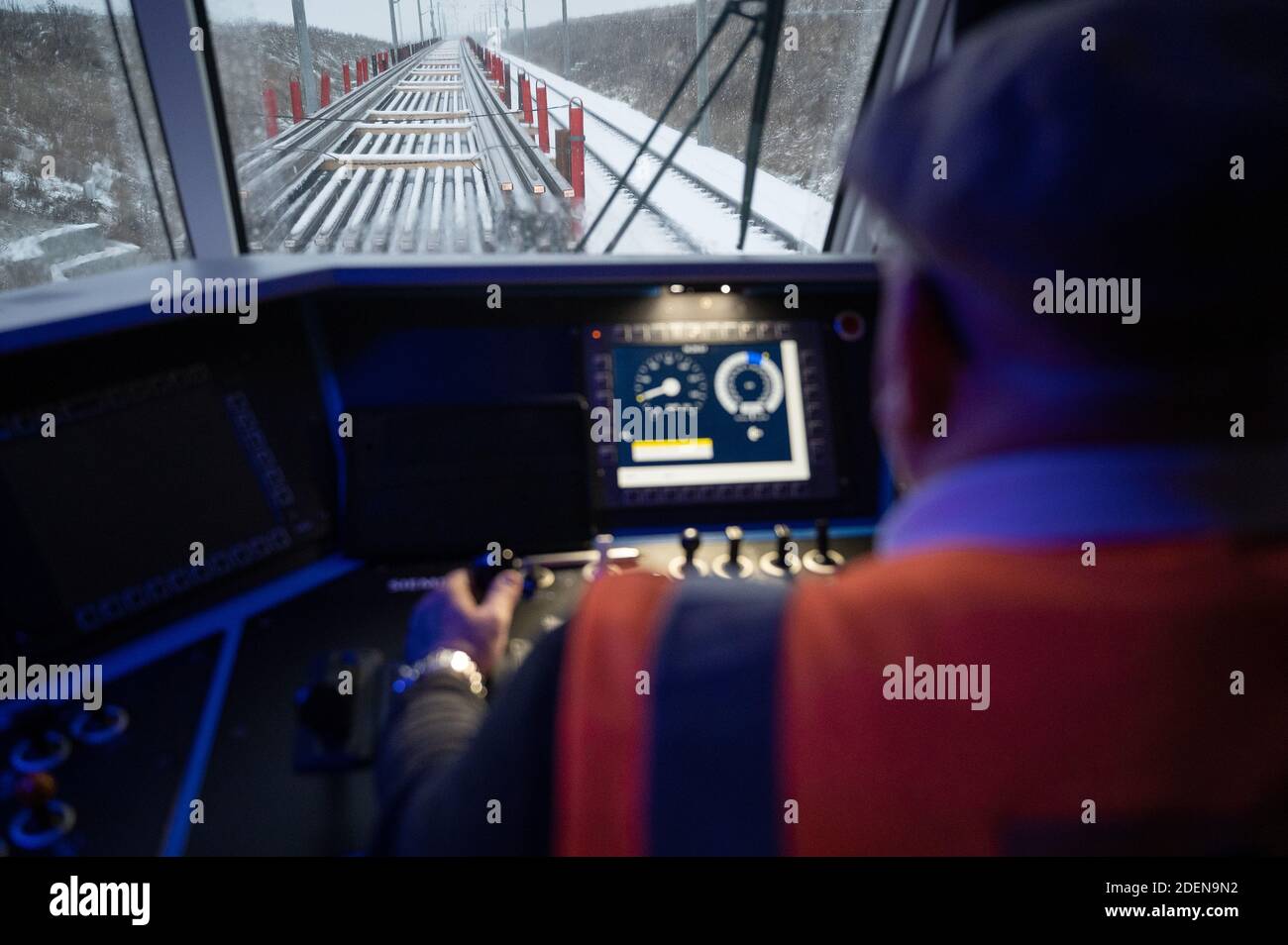 Dornstadt, Germany. 01st Dec, 2020. Falk Krietsch, locomotive driver ...