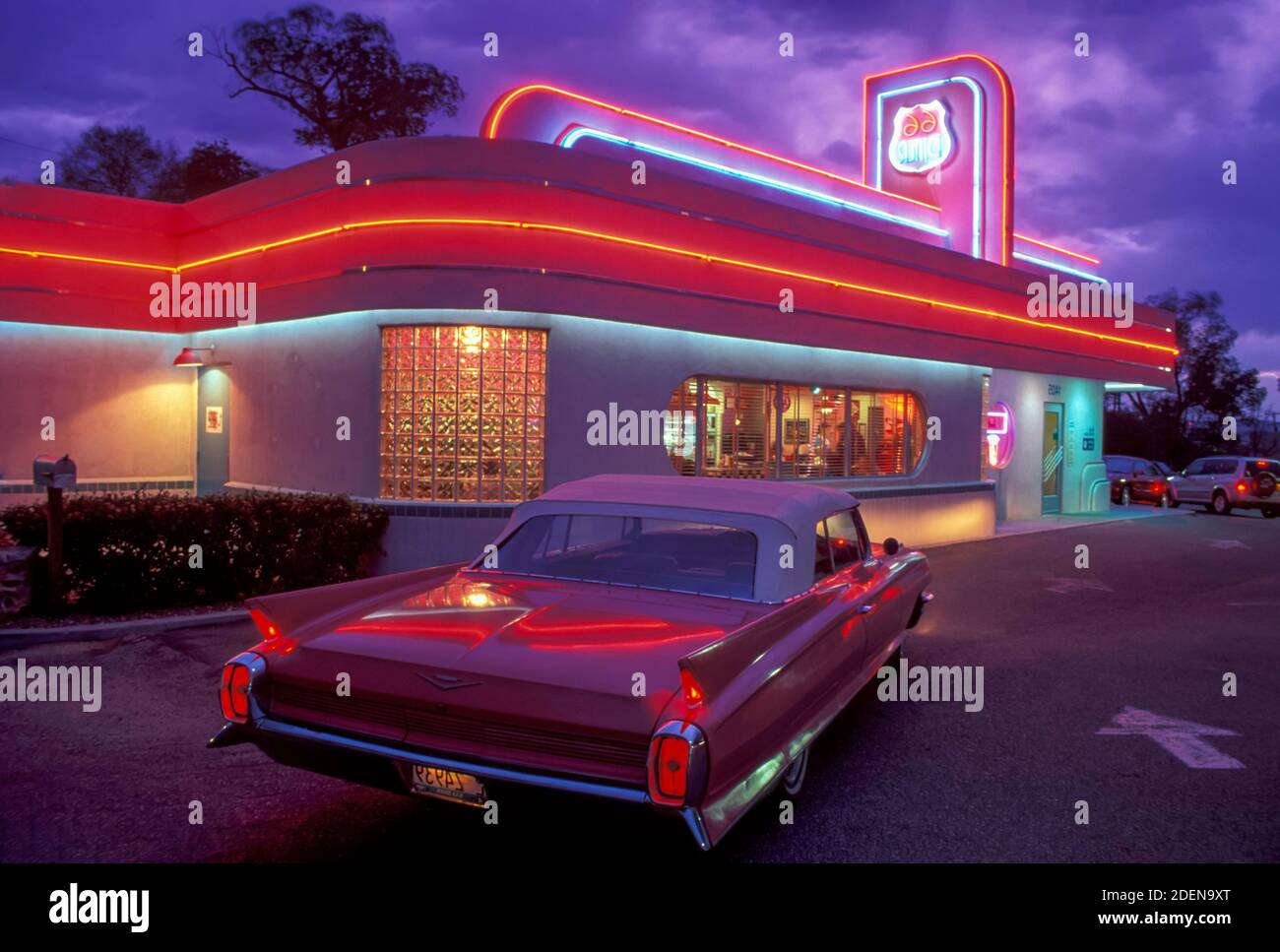 USA, Southwest, New Mexico, Albuquerque, Route 66, 66 Diner Stock Photo ...