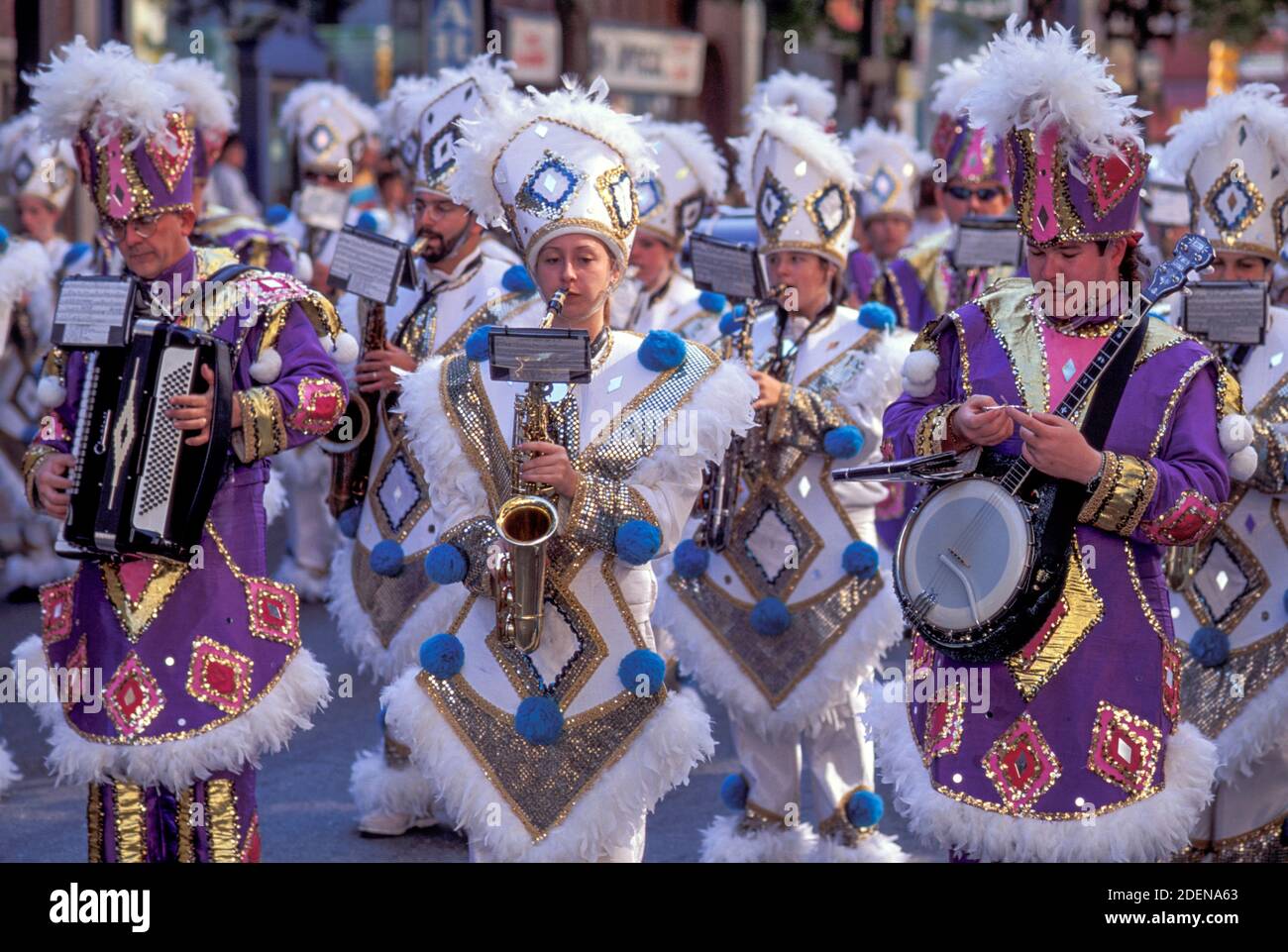USA, East Coast, Pennsylvania, Philadelphia, parade, marching band ...