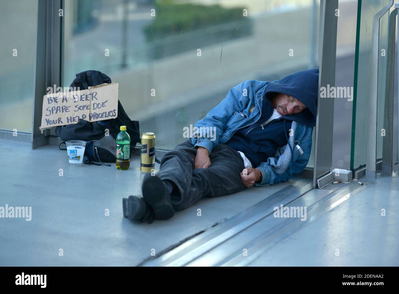 Homeless person,Las Vegas, Clark County, Nevada, USA Stock Photo - Alamy