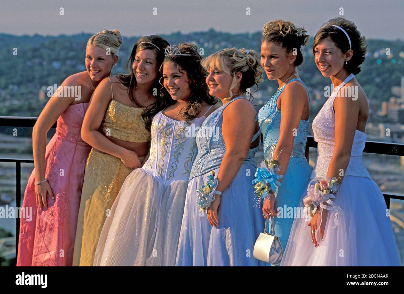 USA, East Coast, Pennsylvania, Philadelphia, Prom girls Stock Photo - Alamy