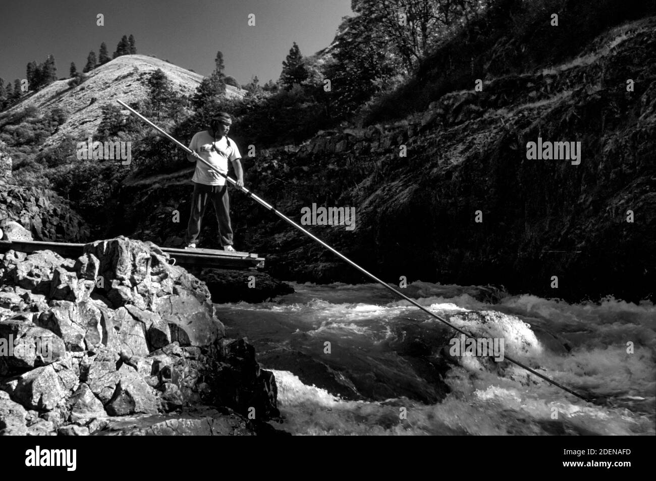 USA Pacific Northwest, Washington, Klickitat River, Native american ...