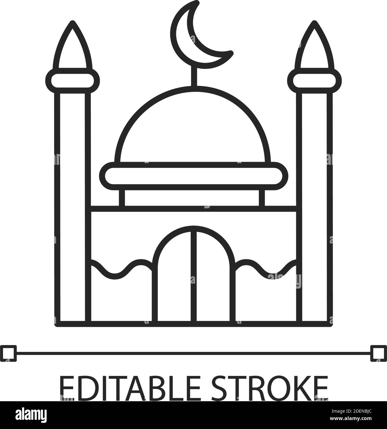 Mosque linear icon Stock Vector Image & Art - Alamy