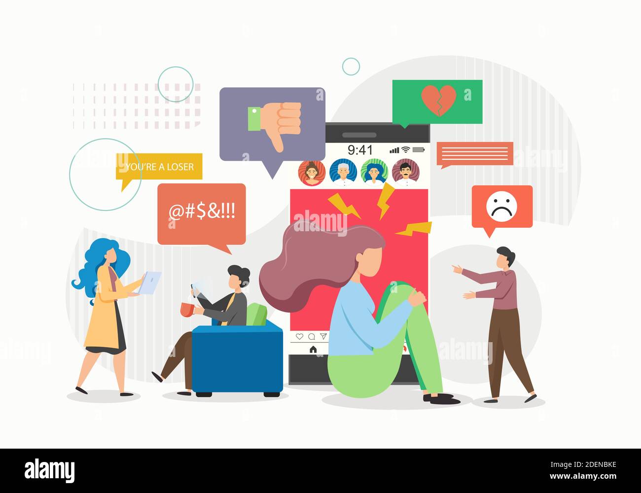 Cyber defamation Stock Vector Images - Alamy