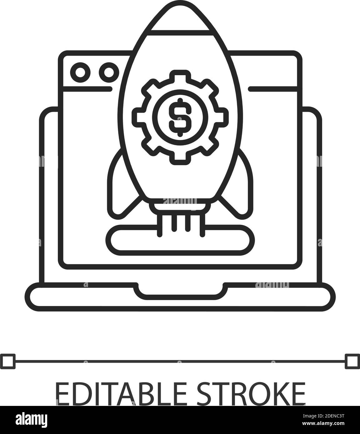 Startup development linear icon Stock Vector Image & Art - Alamy