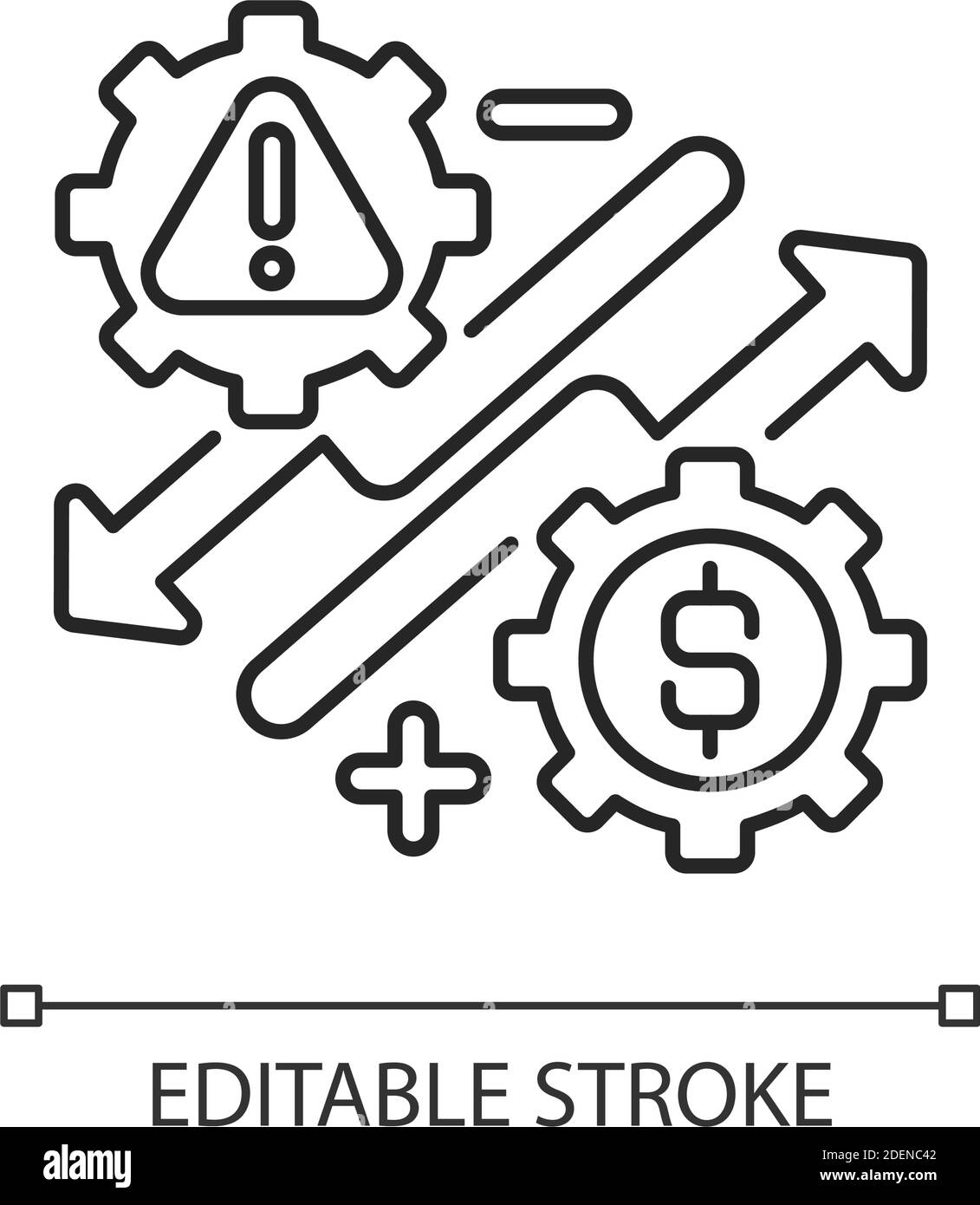 Business risks linear icon Stock Vector Image & Art - Alamy