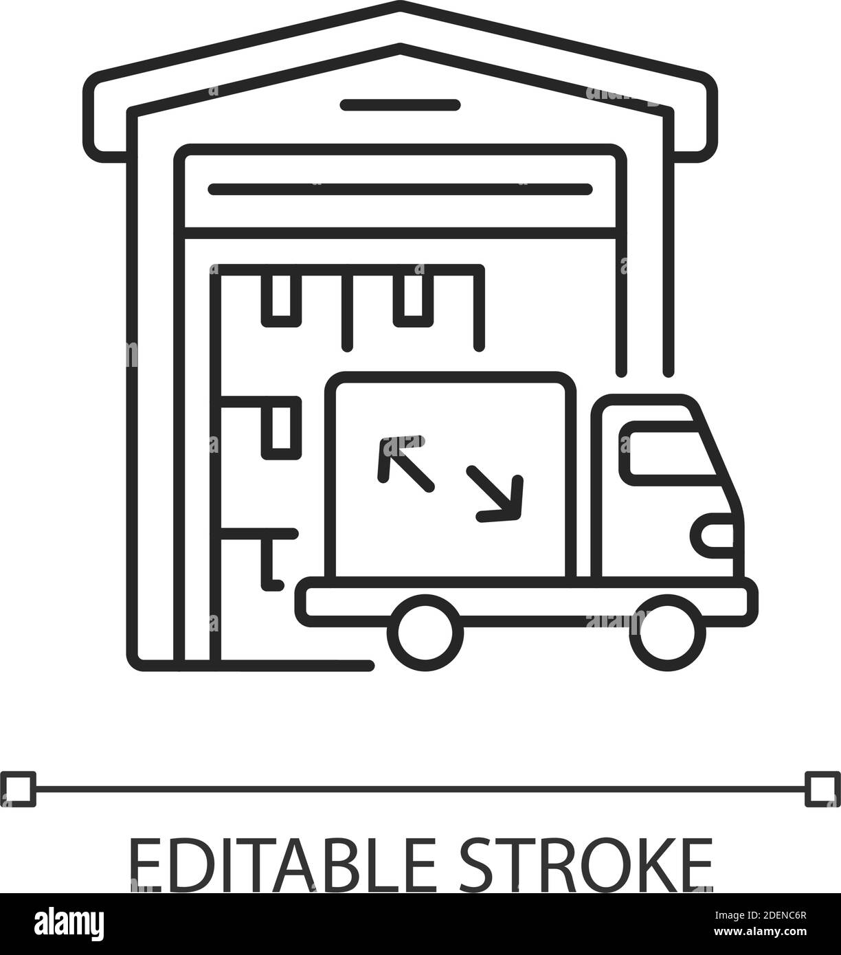 Warehouse facilities linear icon Stock Vector Image & Art - Alamy
