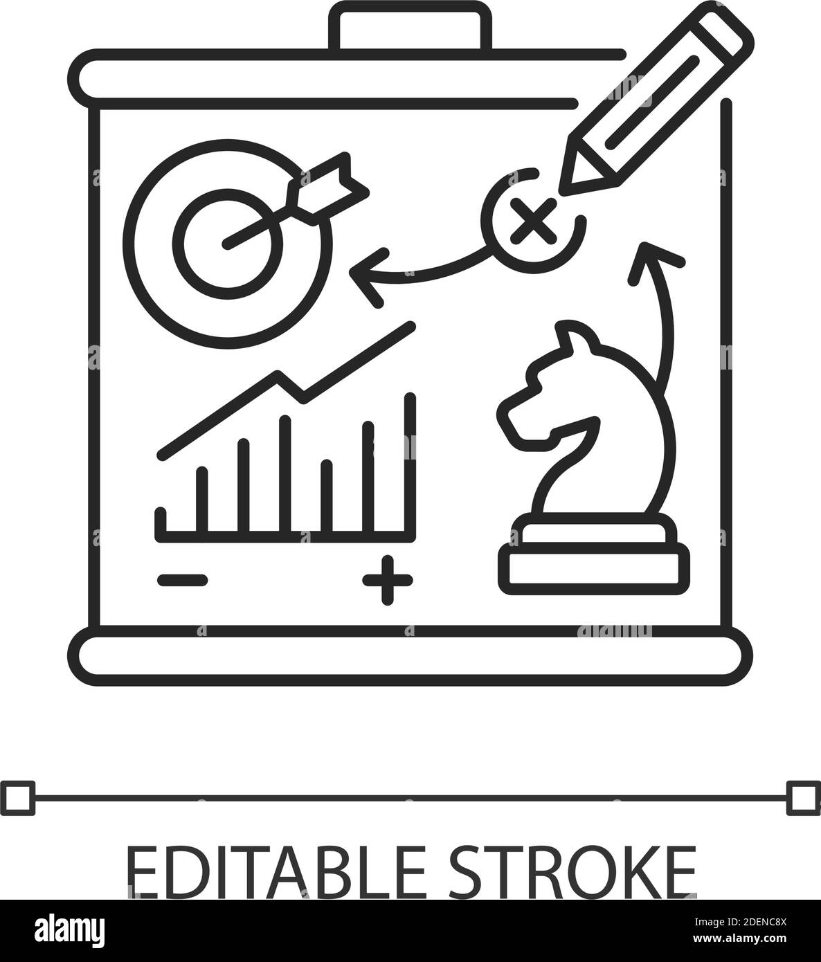 Marketing plan linear icon Stock Vector Image & Art - Alamy