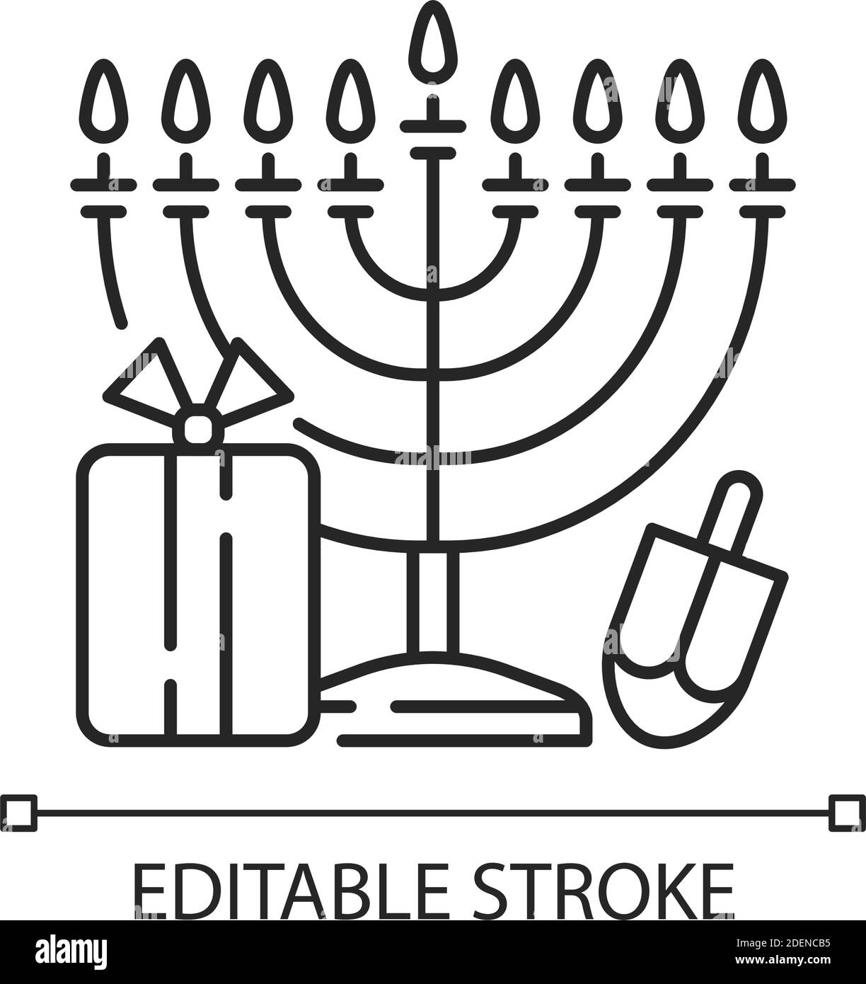 Lit menorah Cut Out Stock Images & Pictures - Alamy