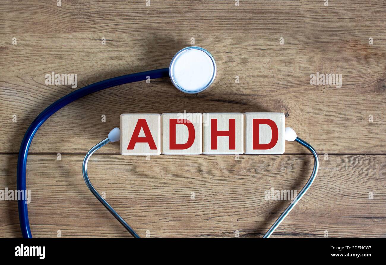 ADHD symbol. Concept word 'ADHD, Attention Deficit Hyperactivity ...