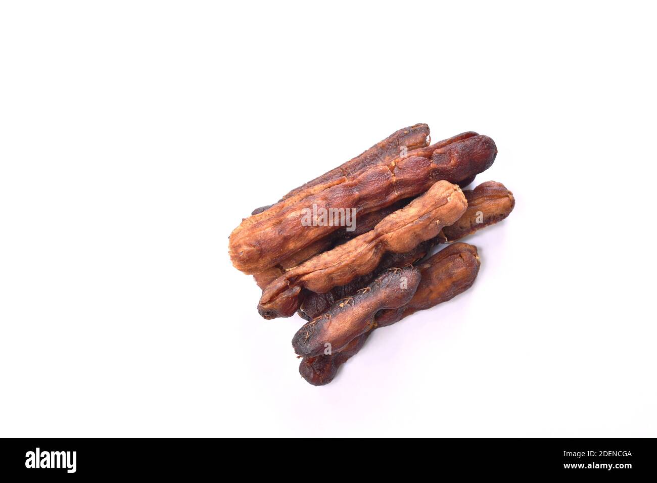 dry pickled tamarind taste sweet and sour Thai preserved food on white ...