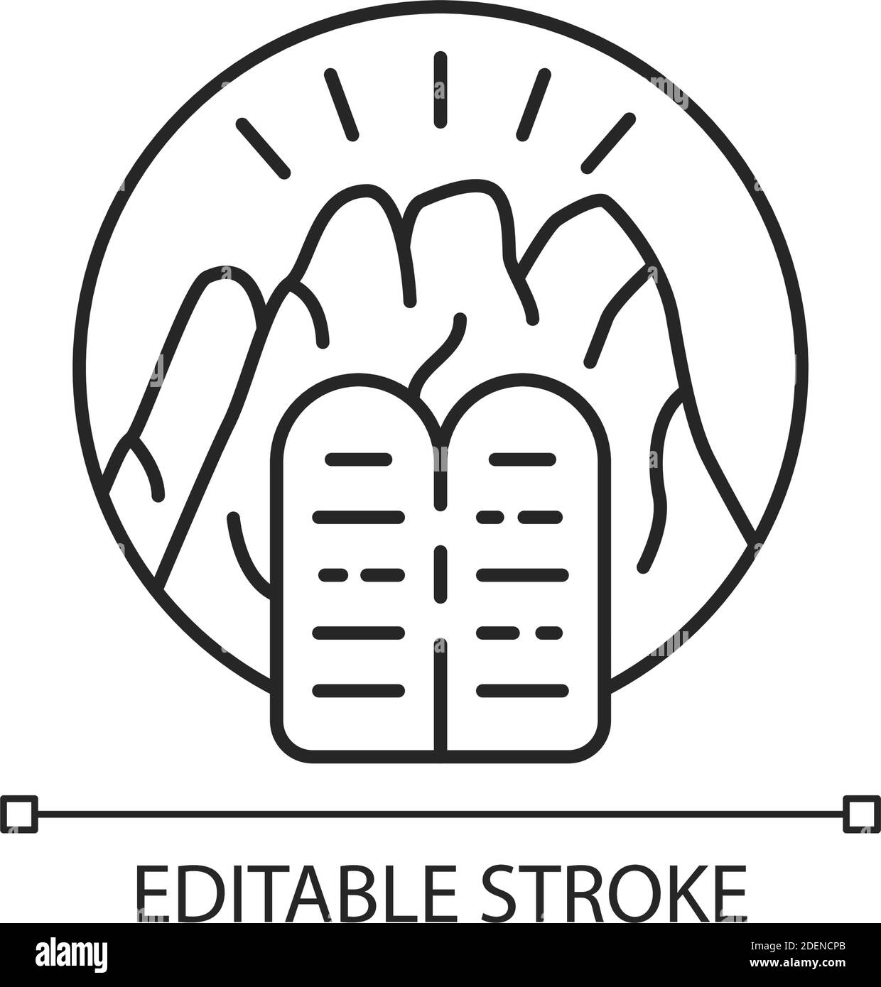 Stone Tablets linear icon Stock Vector Image & Art - Alamy