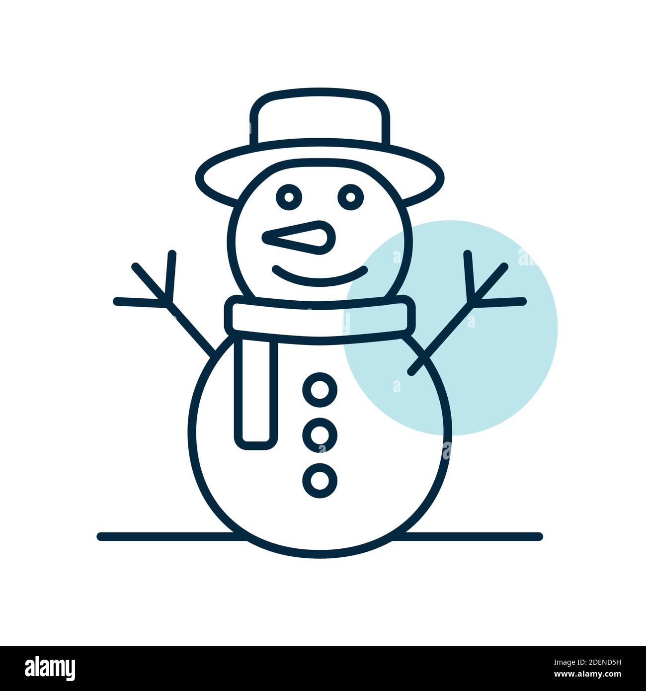 Christmas snowman vector icon. Winter sign. Graph symbol for travel and ...