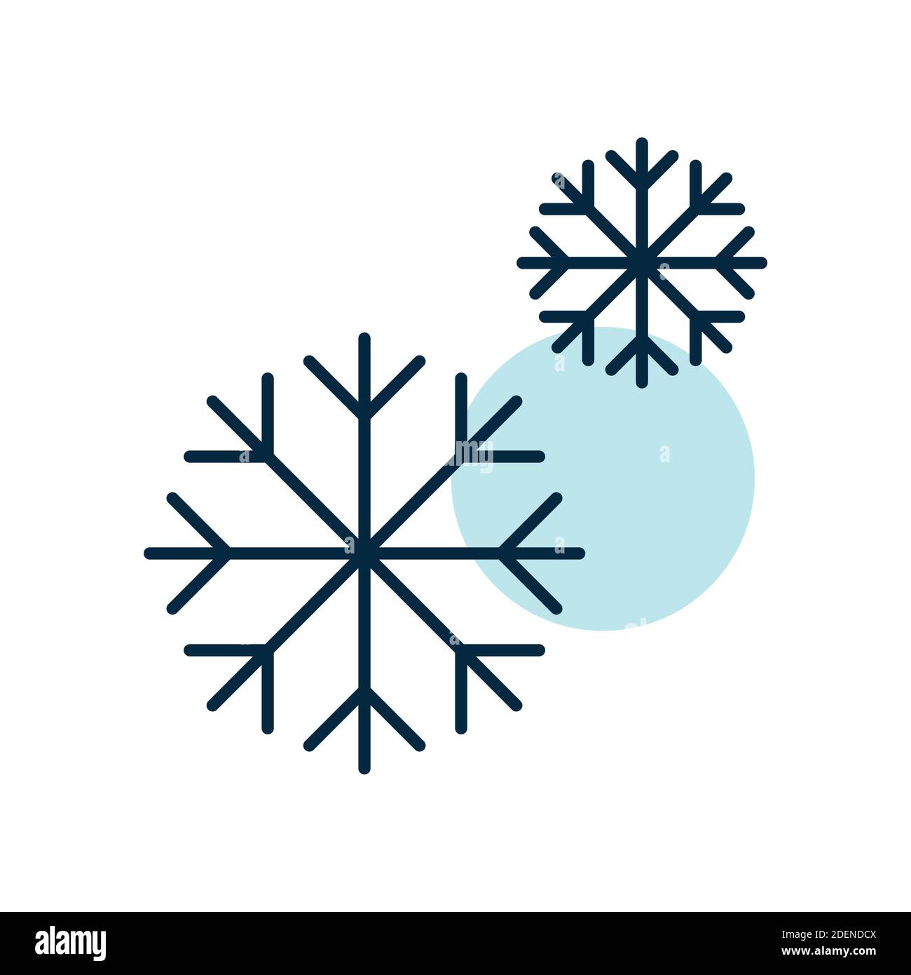 Snowflakes vector icon. Winter sign. Graph symbol for travel and ...