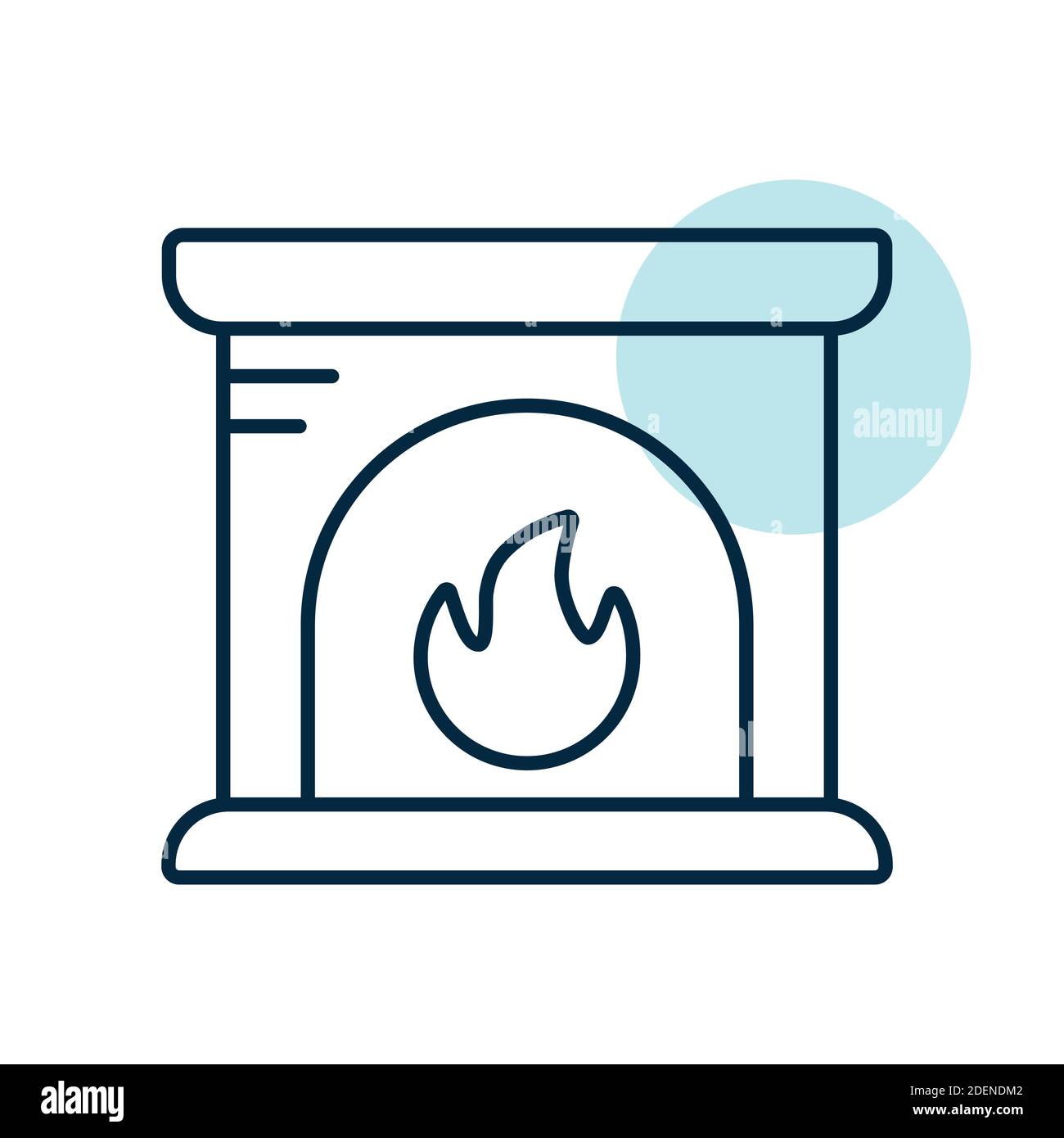 Fireplace vector icon. Winter sign. Graph symbol for travel and tourism ...