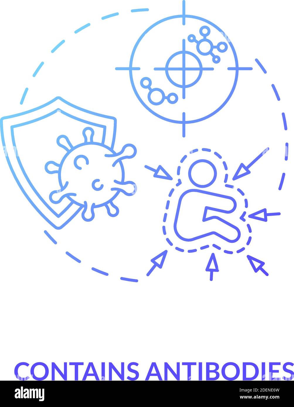 Contains antibodies concept icon Stock Vector Image & Art - Alamy