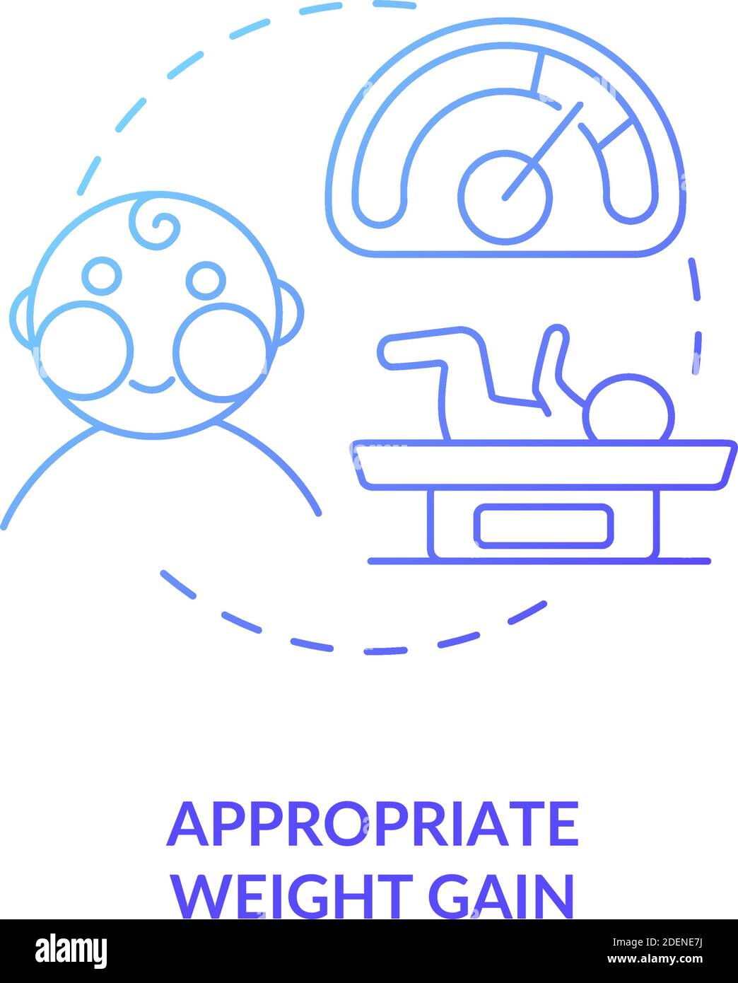 Appropriate weight gain concept icon Stock Vector Image & Art - Alamy