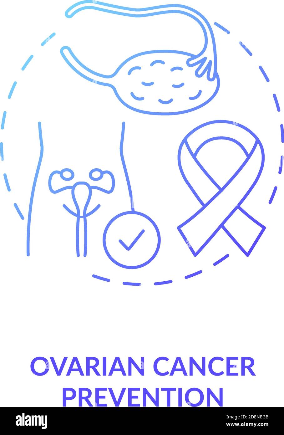 Ovarian cancer prevention concept icon Stock Vector Image & Art - Alamy