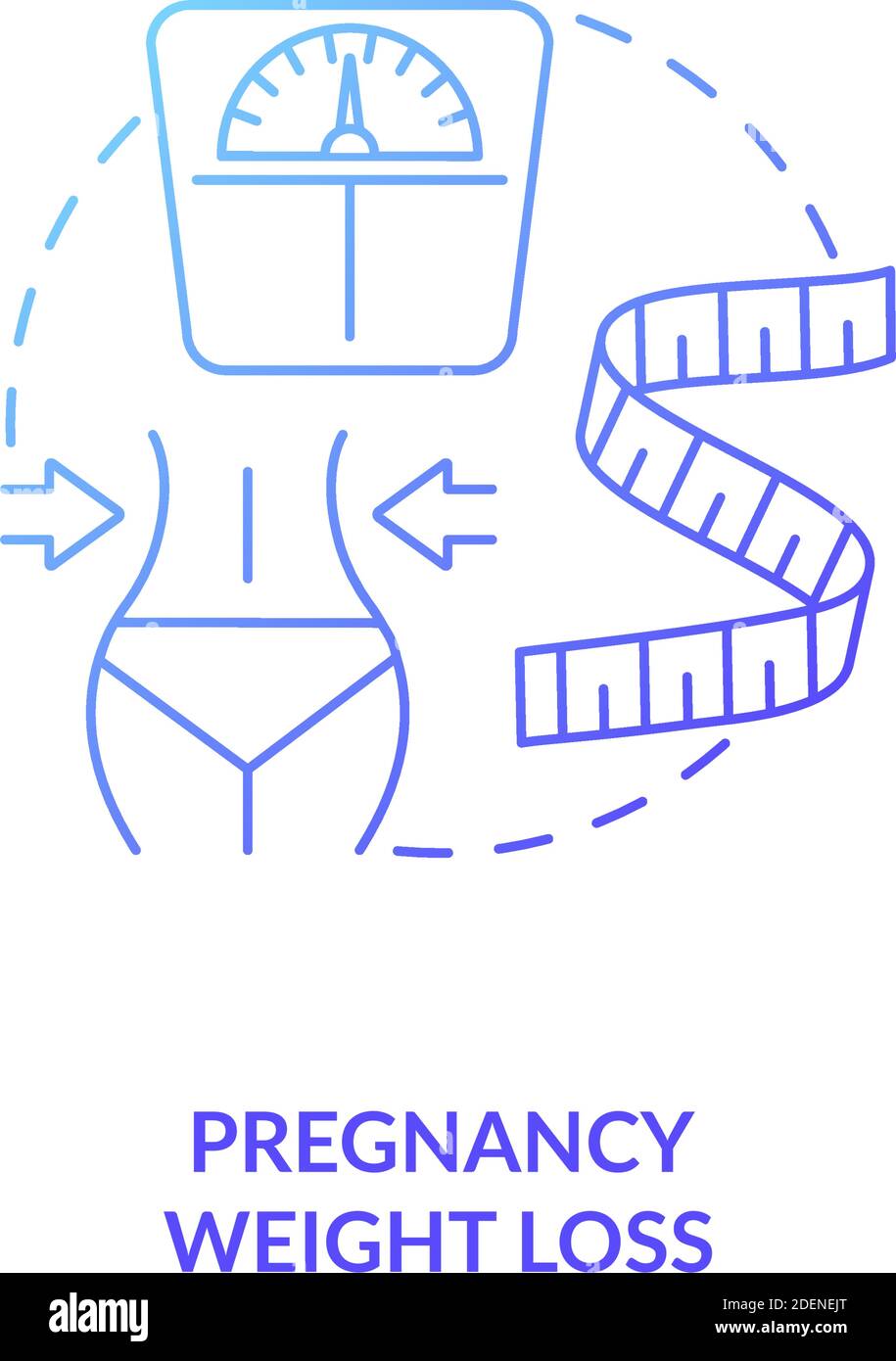 Pregnancy weight loss concept icon Stock Vector Image & Art - Alamy