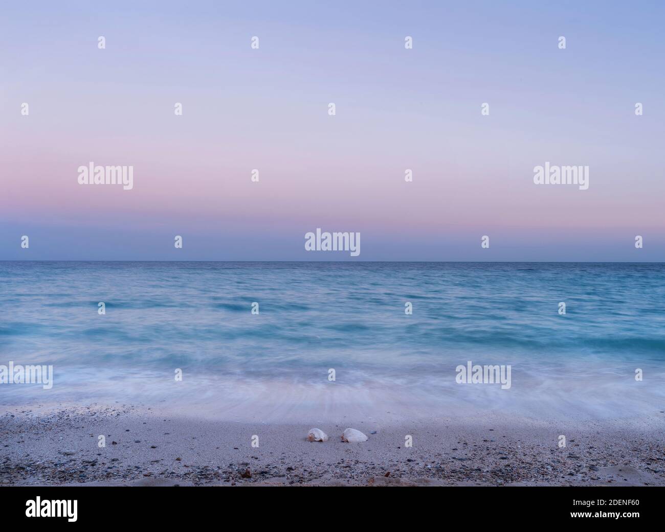 sunrise with shell on the beach a symbolic nature art design and ...