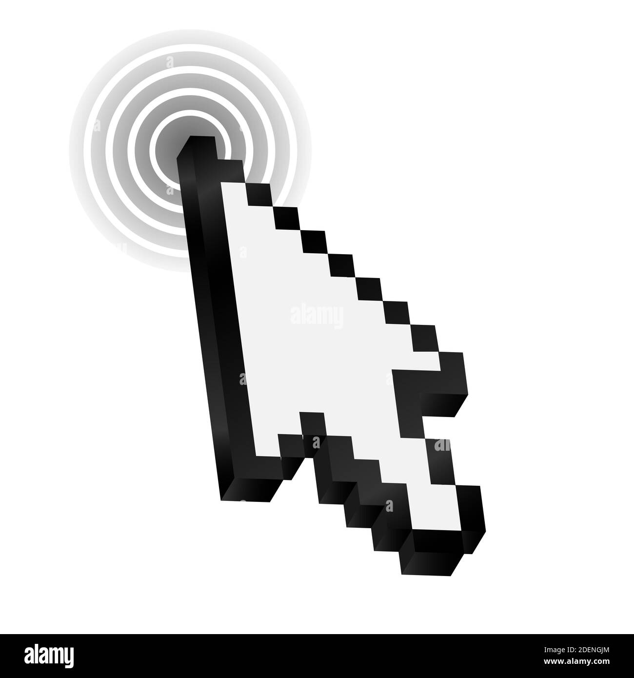 Mouse arrow cursor illustration Stock Photo - Alamy