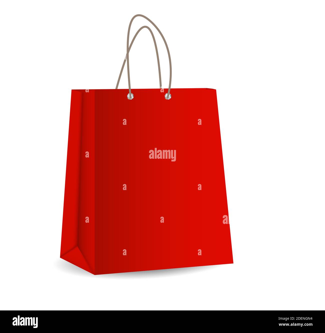 Empty Shopping Bag for Advertising and Branding Illustration Stock ...