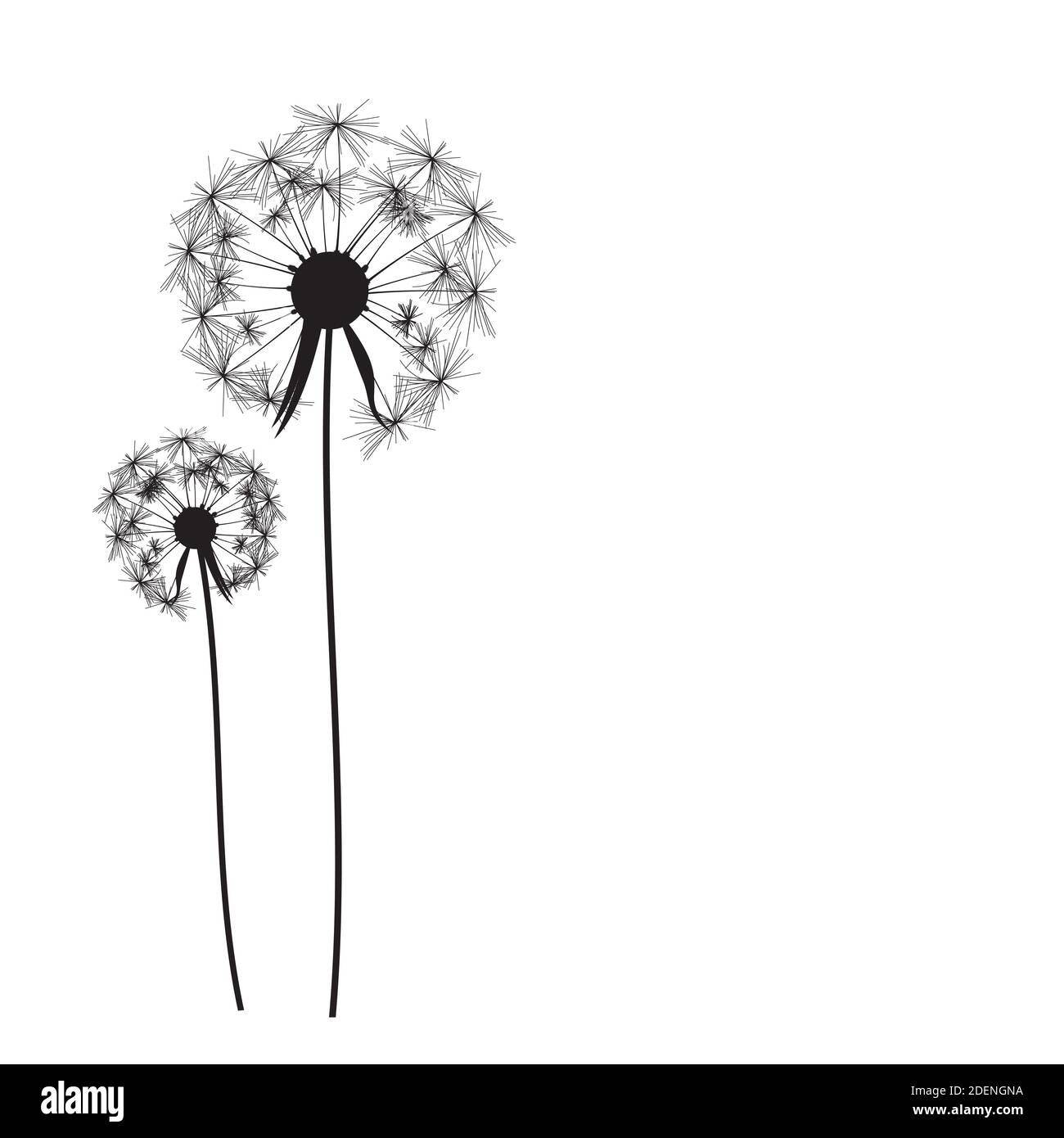 Abstract Dandelion Background Illustration Stock Photo - Alamy