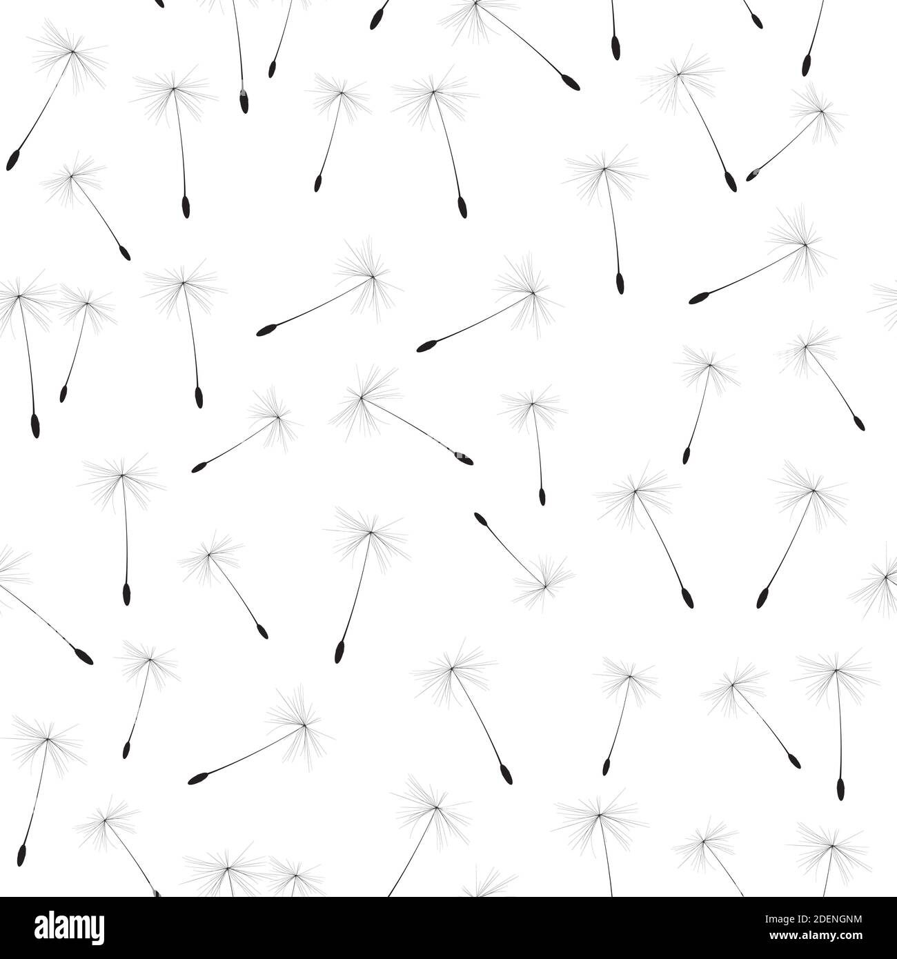 Abstract Dandelion Seed Seamless Pattern Background Illustration Stock ...