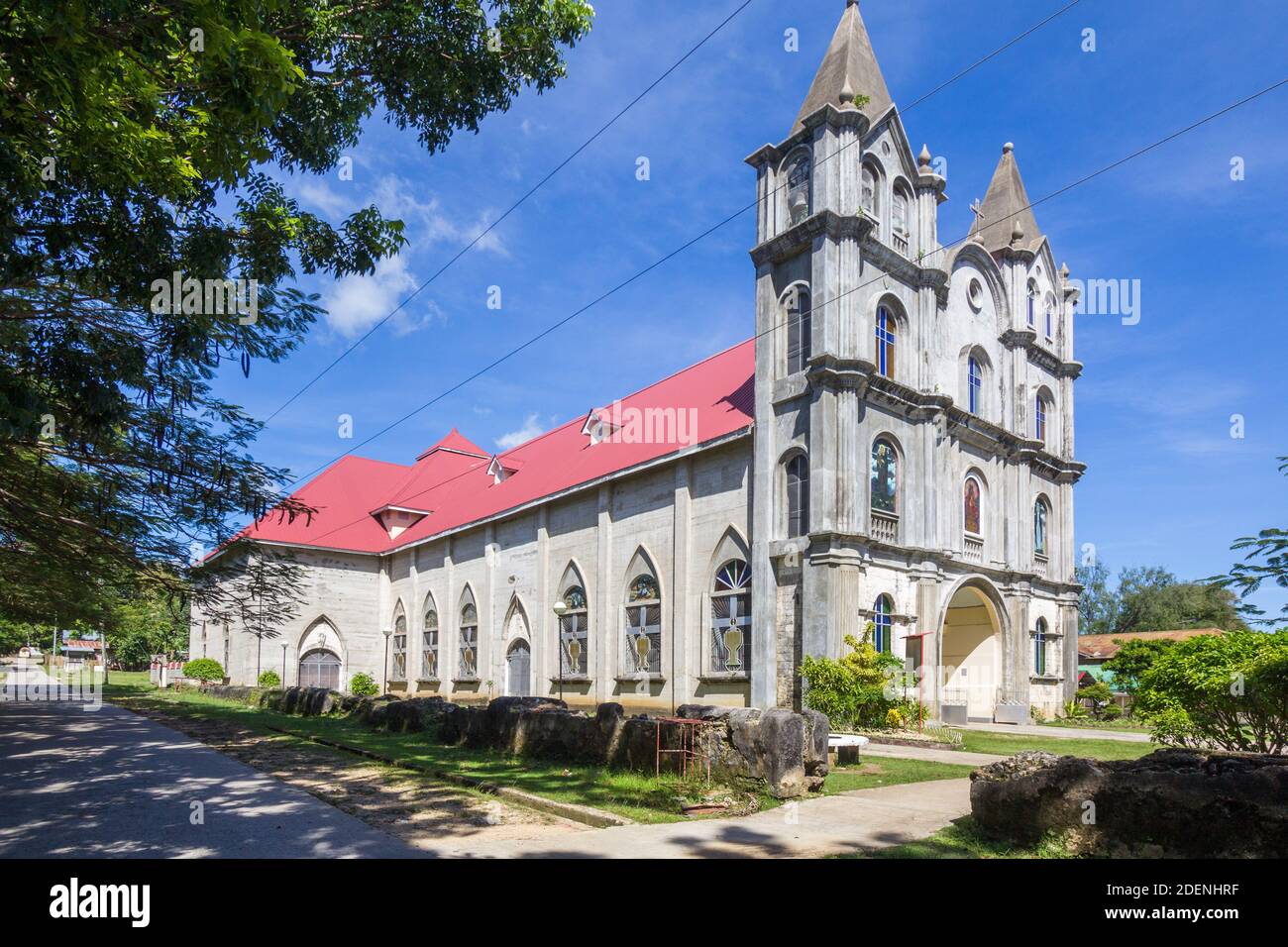 The old Valencia Church in Bohol, Philippines Stock Photo - Alamy