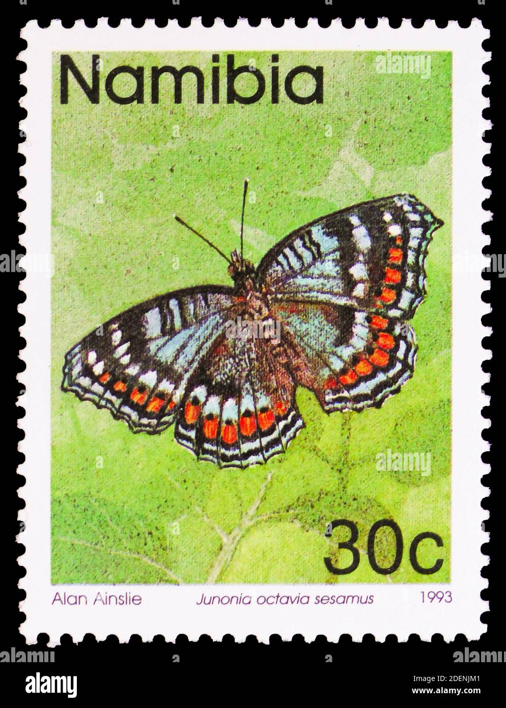 MOSCOW, RUSSIA - JUNE 28, 2020: Postage stamp printed in Namibia shows ...