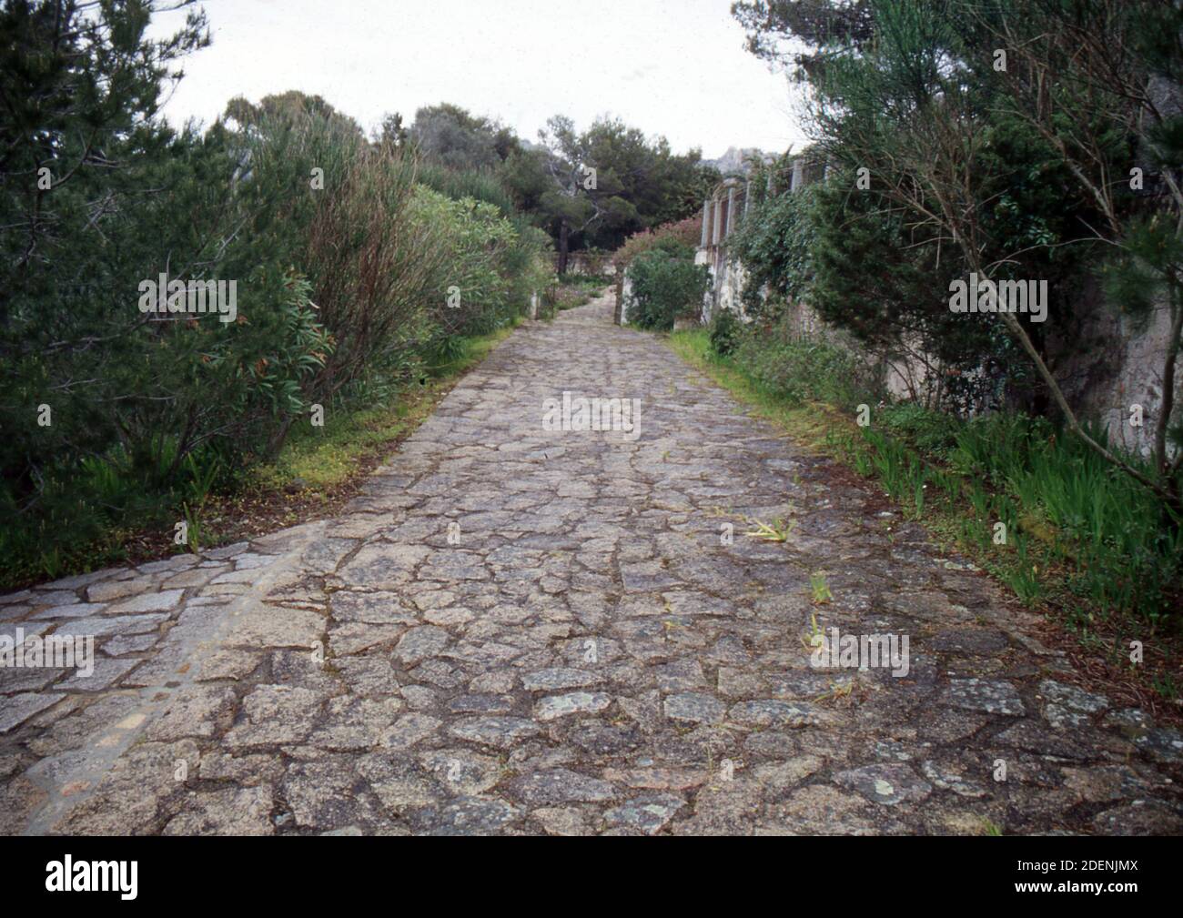Caprera Island, Sardinia, Italy. Garibaldi House and Museum (scanned ...