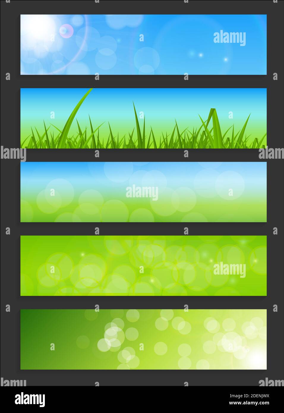 Natural Sunny Backgroundc Banner Illustration Stock Photo - Alamy