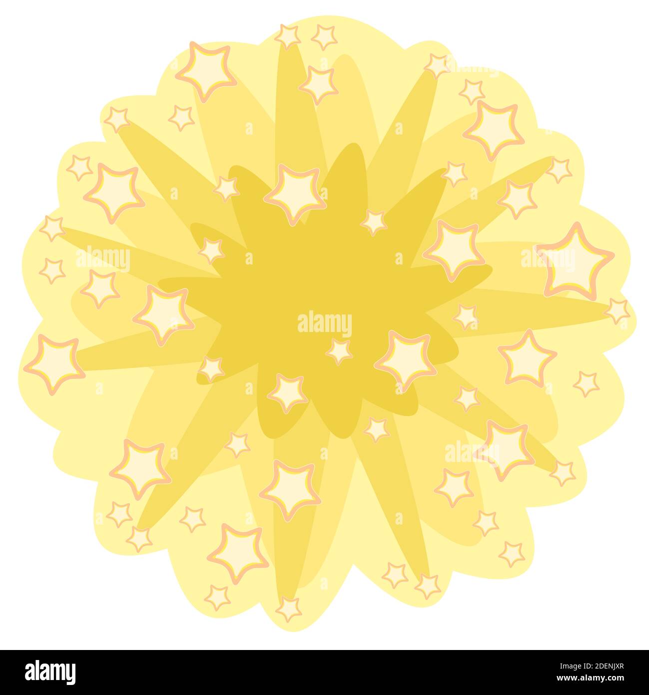 Abstract background. Asterisks. Cartoon flat style. Soft rounded clouds ...