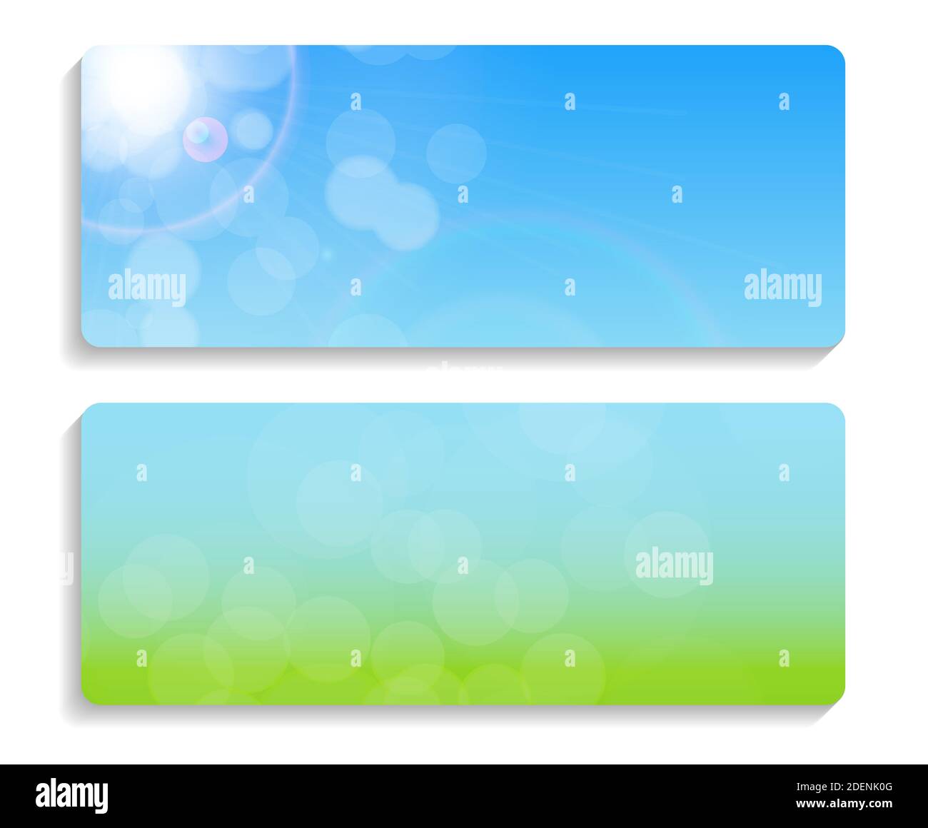 Natural Sunny Backgroundc Banner Illustration Stock Photo - Alamy
