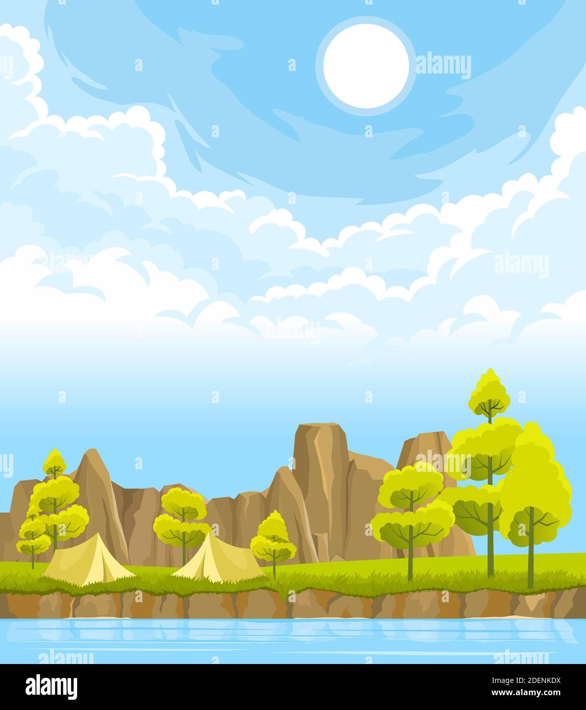 Park and campground Stock Vector Images - Alamy