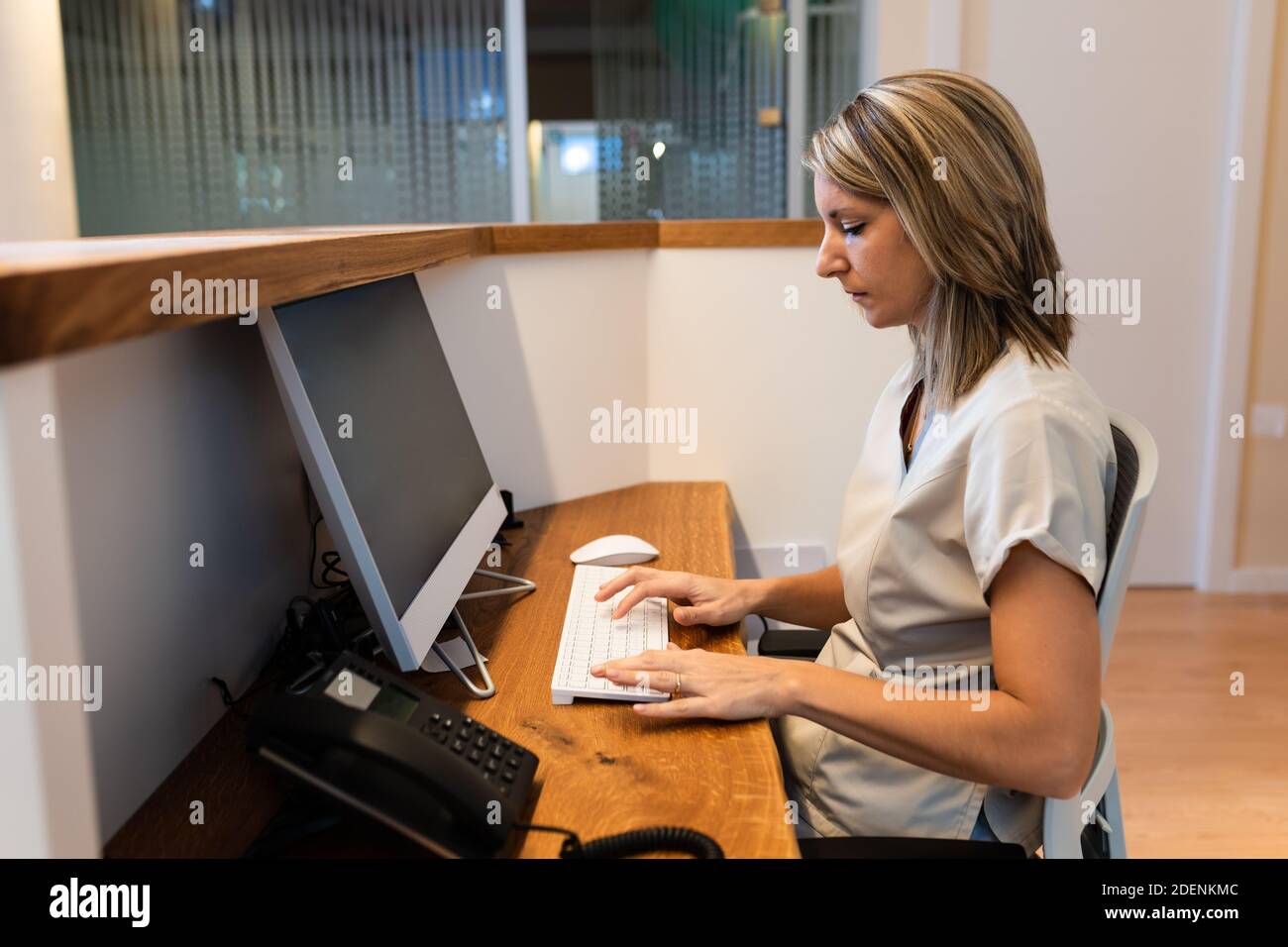 Fitness centre receptionist hi-res stock photography and images - Alamy