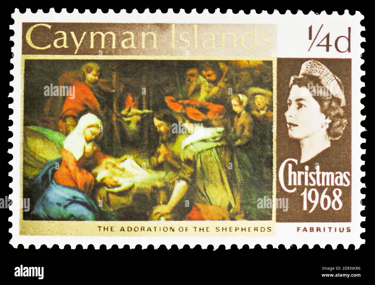 MOSCOW, RUSSIA - JUNE 28, 2020: Postage stamp printed in Cayman Islands ...
