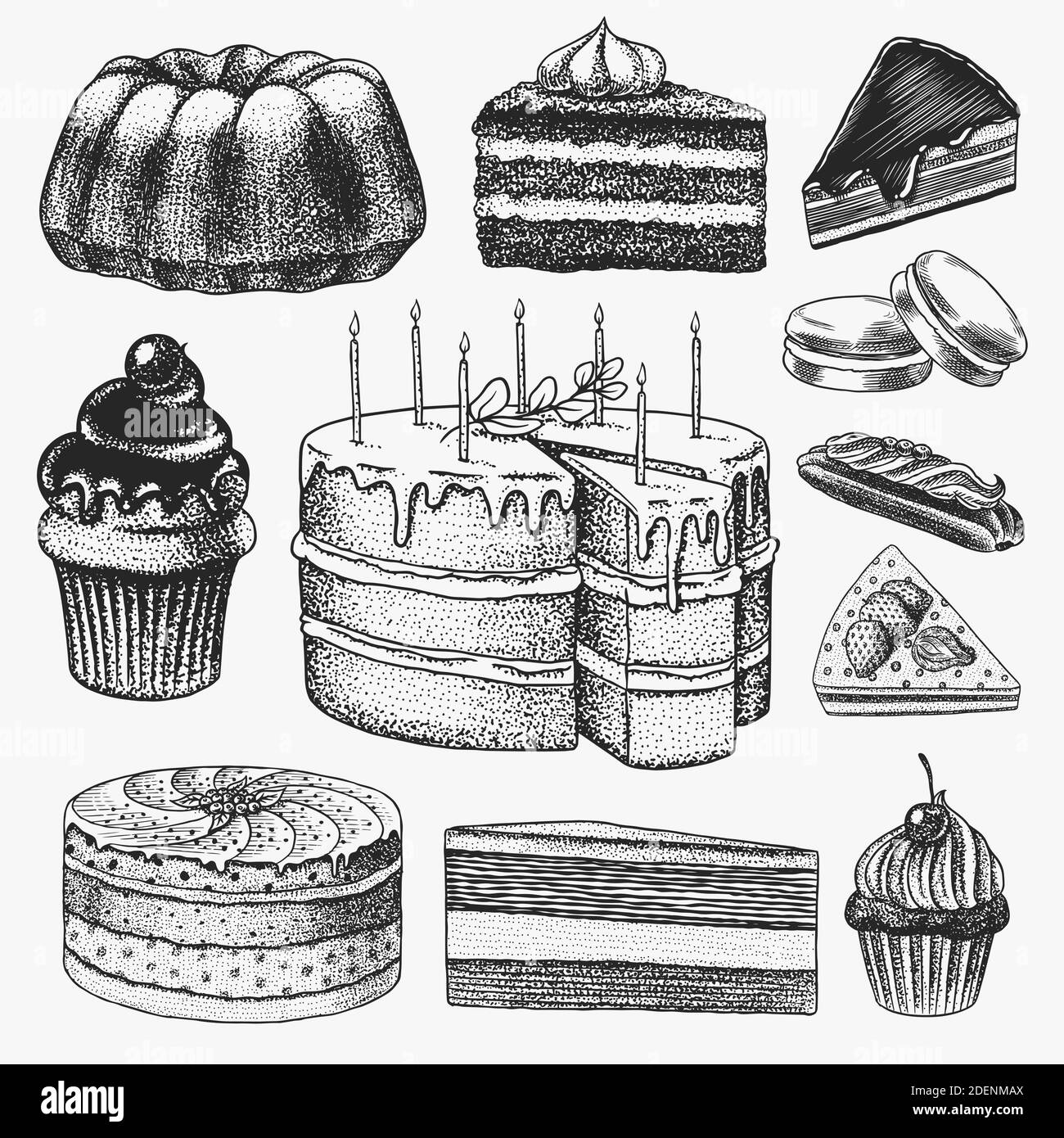 Vintage Cake Sketch