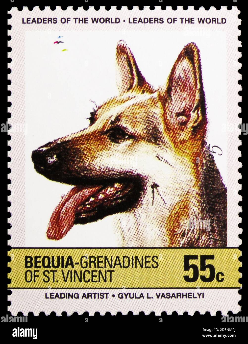 MOSCOW, RUSSIA - JUNE 28, 2020: Postage stamp printed in Saint Vincent ...