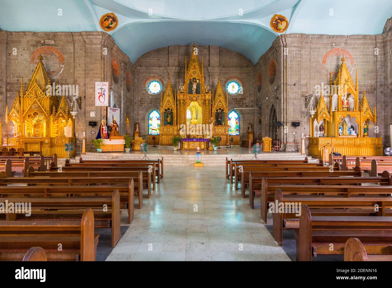Interior of Naic Church in Cavite, Philippines Stock Photo - Alamy