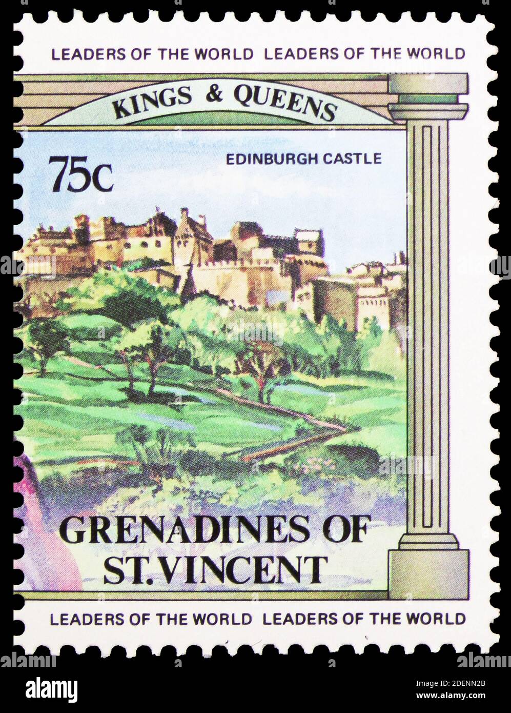 MOSCOW, RUSSIA - JUNE 28, 2020: Postage stamp printed in Saint Vincent ...